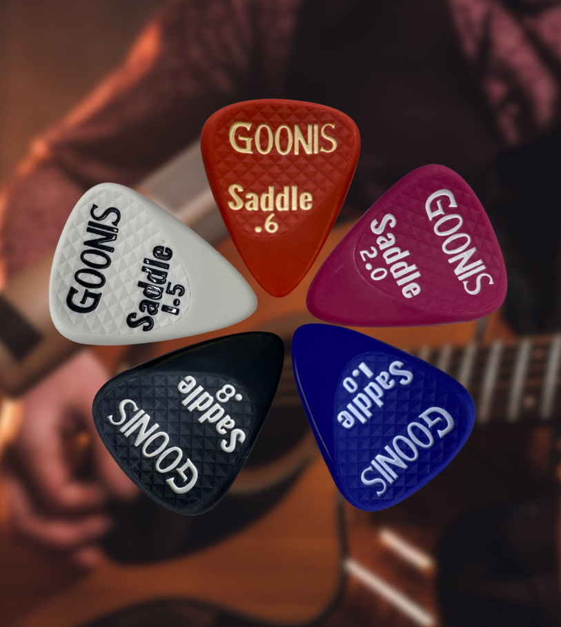 Goonis Guitar Picks will end drop, slip, or spin, from your stage ...
